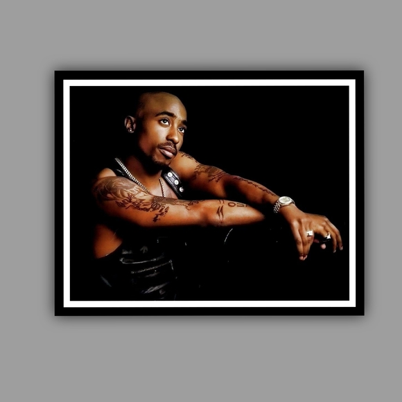 Iconic Legend | Art | Tupac Sexy Shirt Off Framed 1x14 | Poshmark